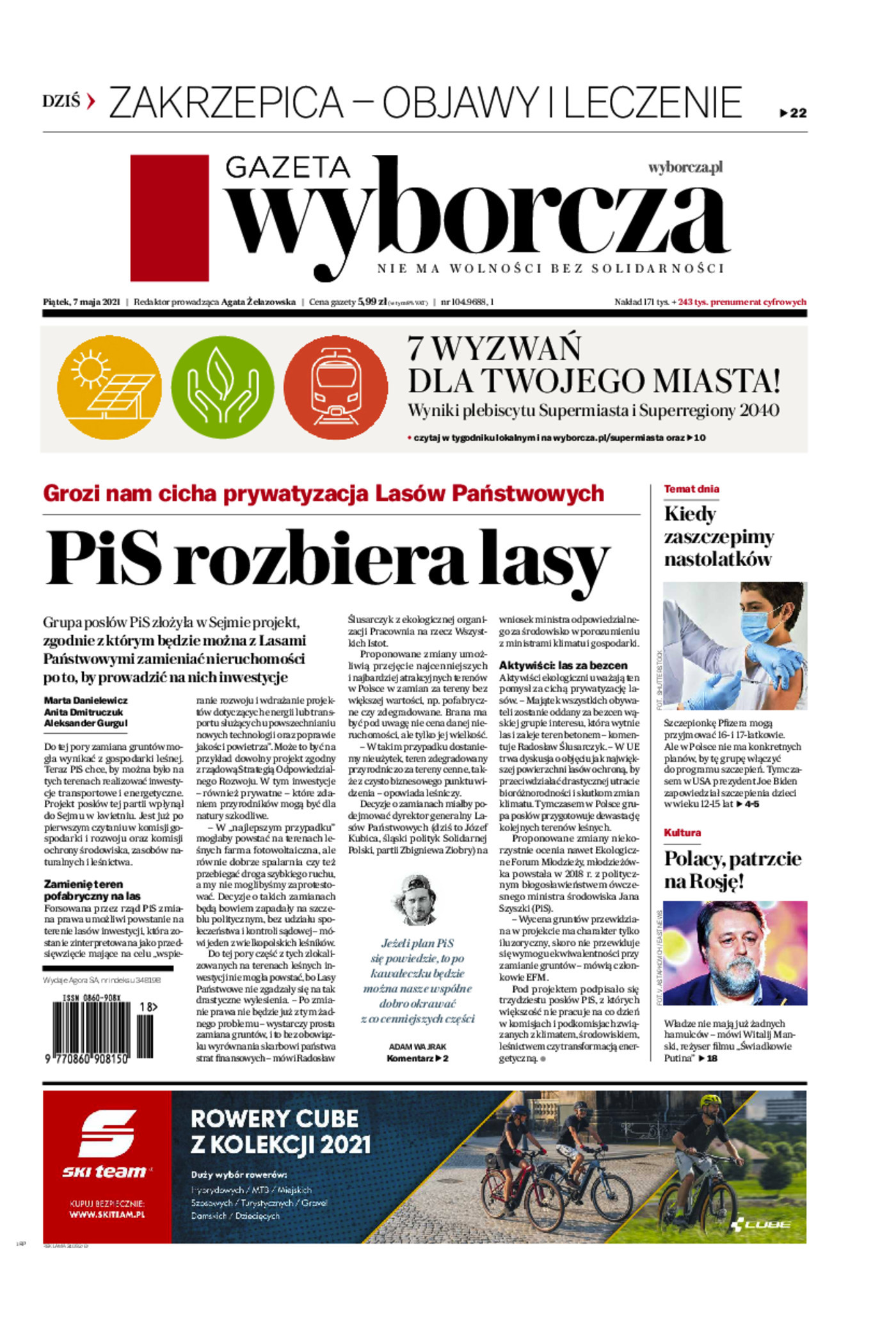 Gazeta Wyborcza - Warszawa – e-wydanie – 104/2021 - NEXTO.PL