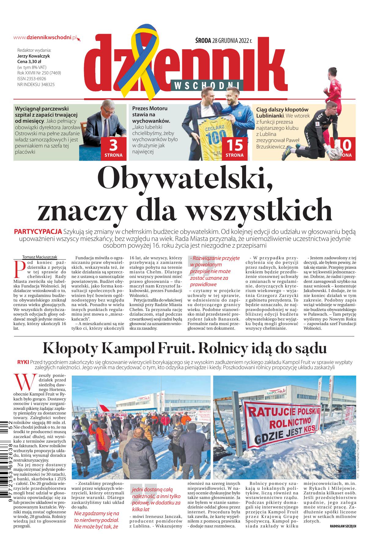 Dziennik Wschodni – e-wydanie – 250/2022 - NEXTO.PL