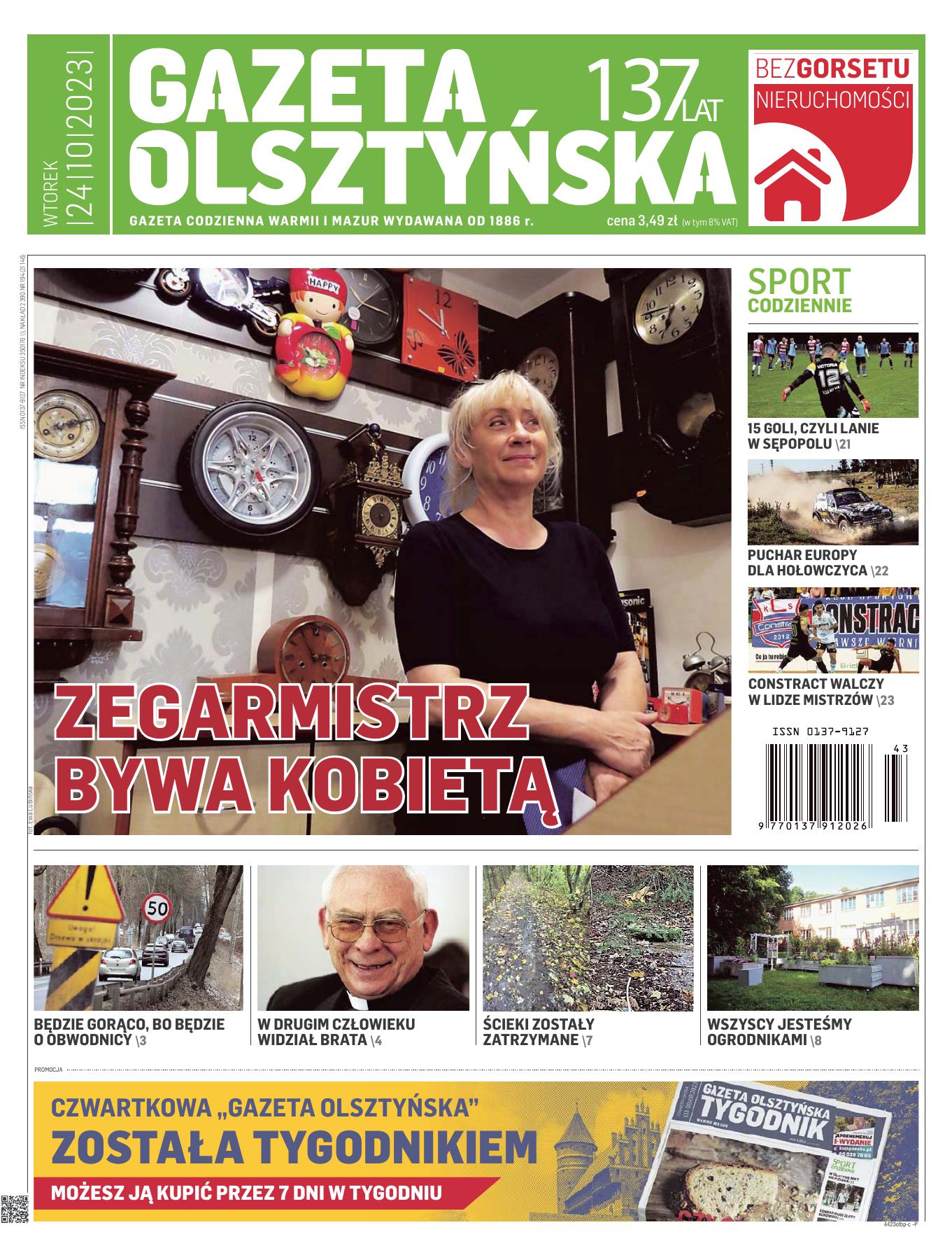 Gazeta Olsztyńska – 206/2023 – księgarnia internetowa Nexto.pl
