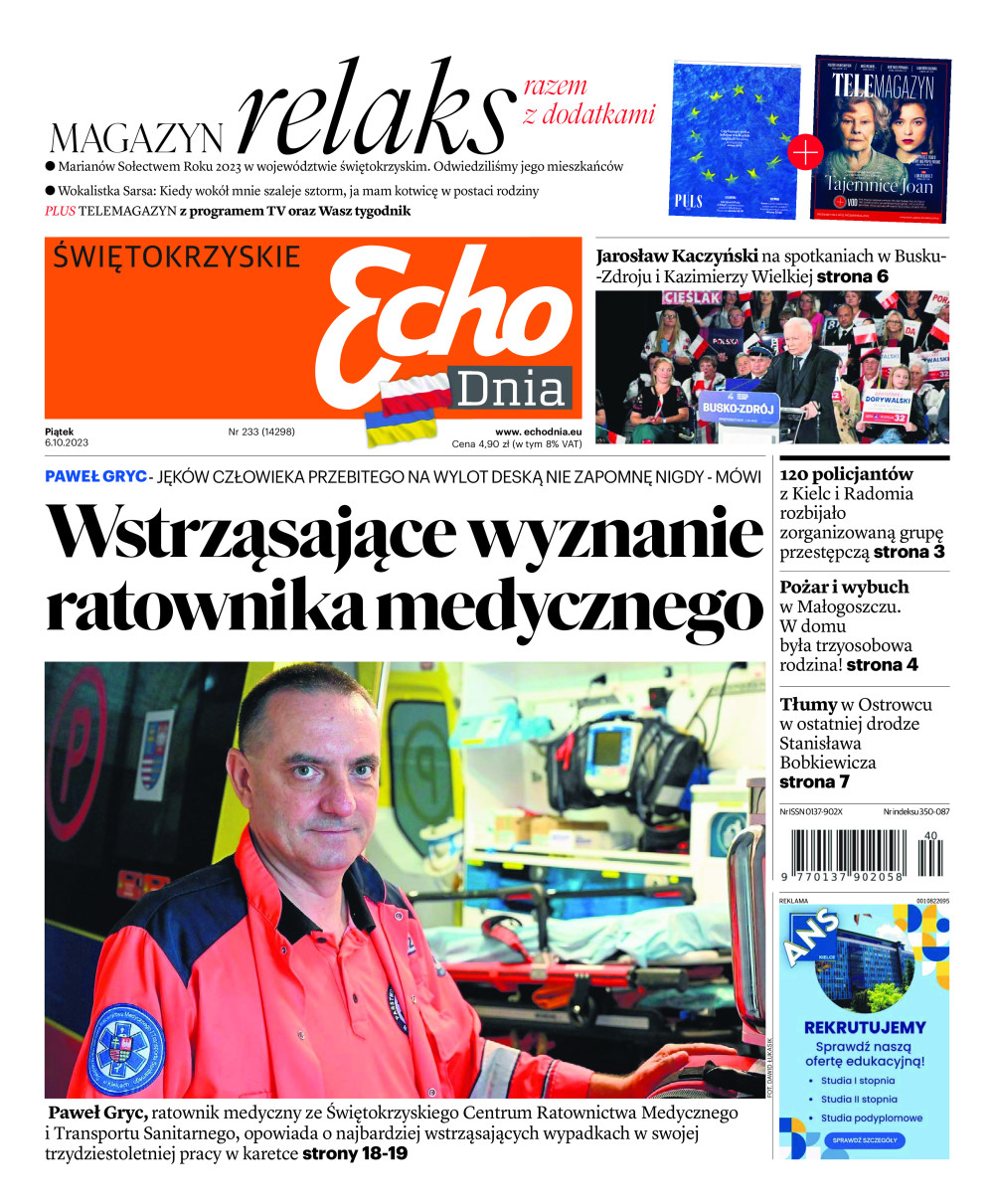 Echo Dnia - Świetokrzyskie – e-wydanie – 233/2023 - NEXTO.PL
