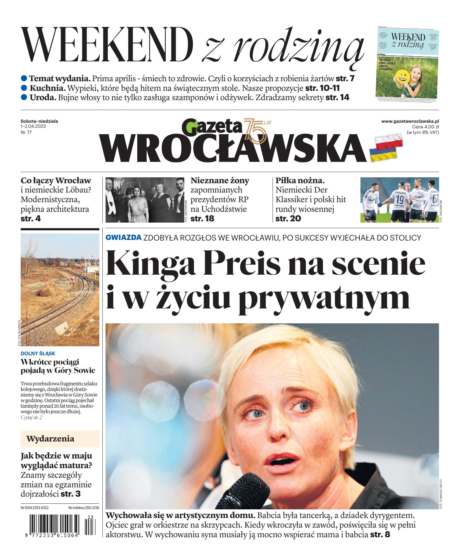 Gazeta Wrocławska – 77/2023 – księgarnia internetowa Nexto.pl Gazeta Wrocławska – 77/2023 – księgarnia internetowa Nexto.pl