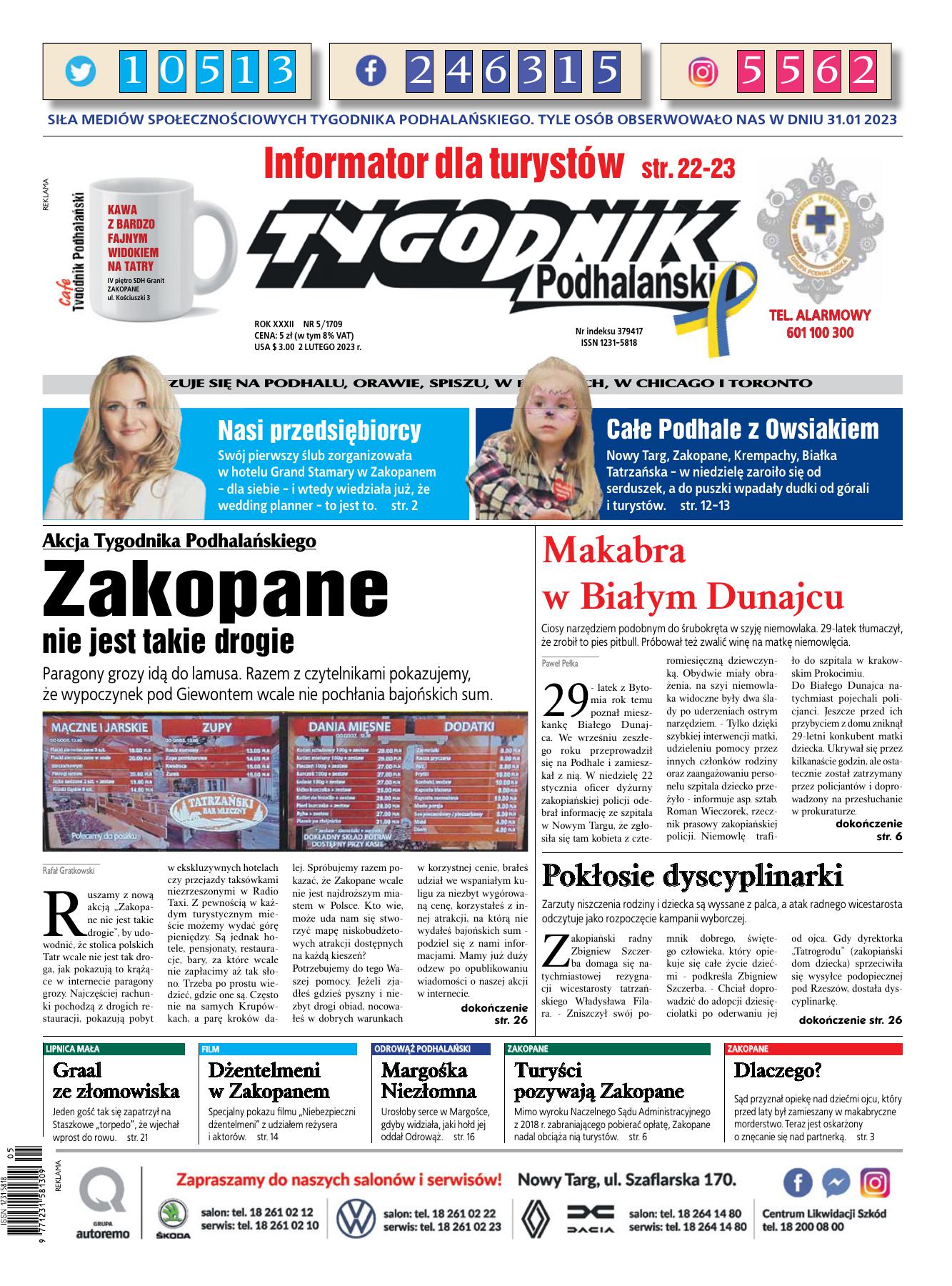 Tygodnik Podhalański – 5/2023 – księgarnia internetowa Nexto.pl