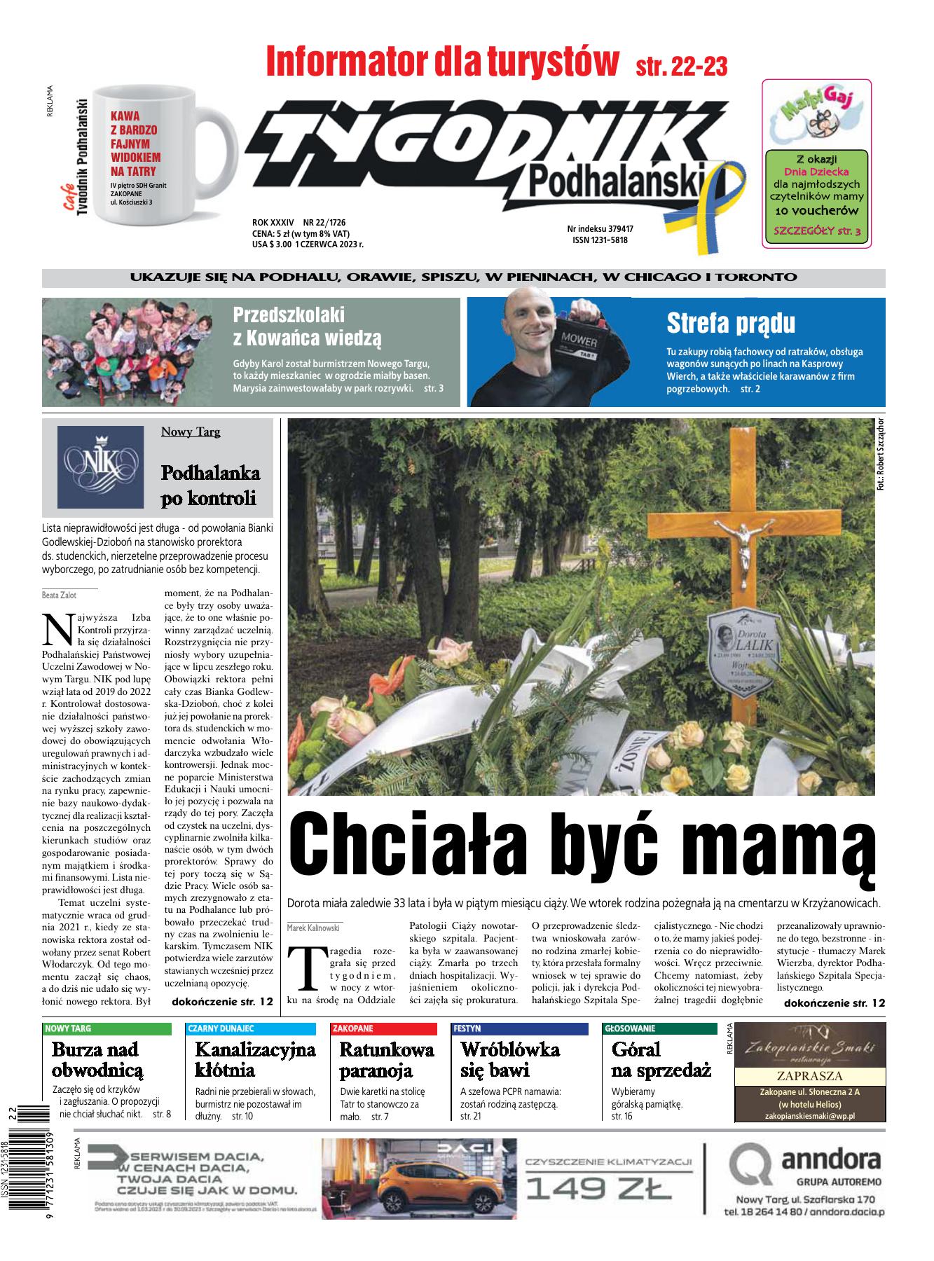 Tygodnik Podhalański – 22/2023 – księgarnia internetowa Nexto.pl
