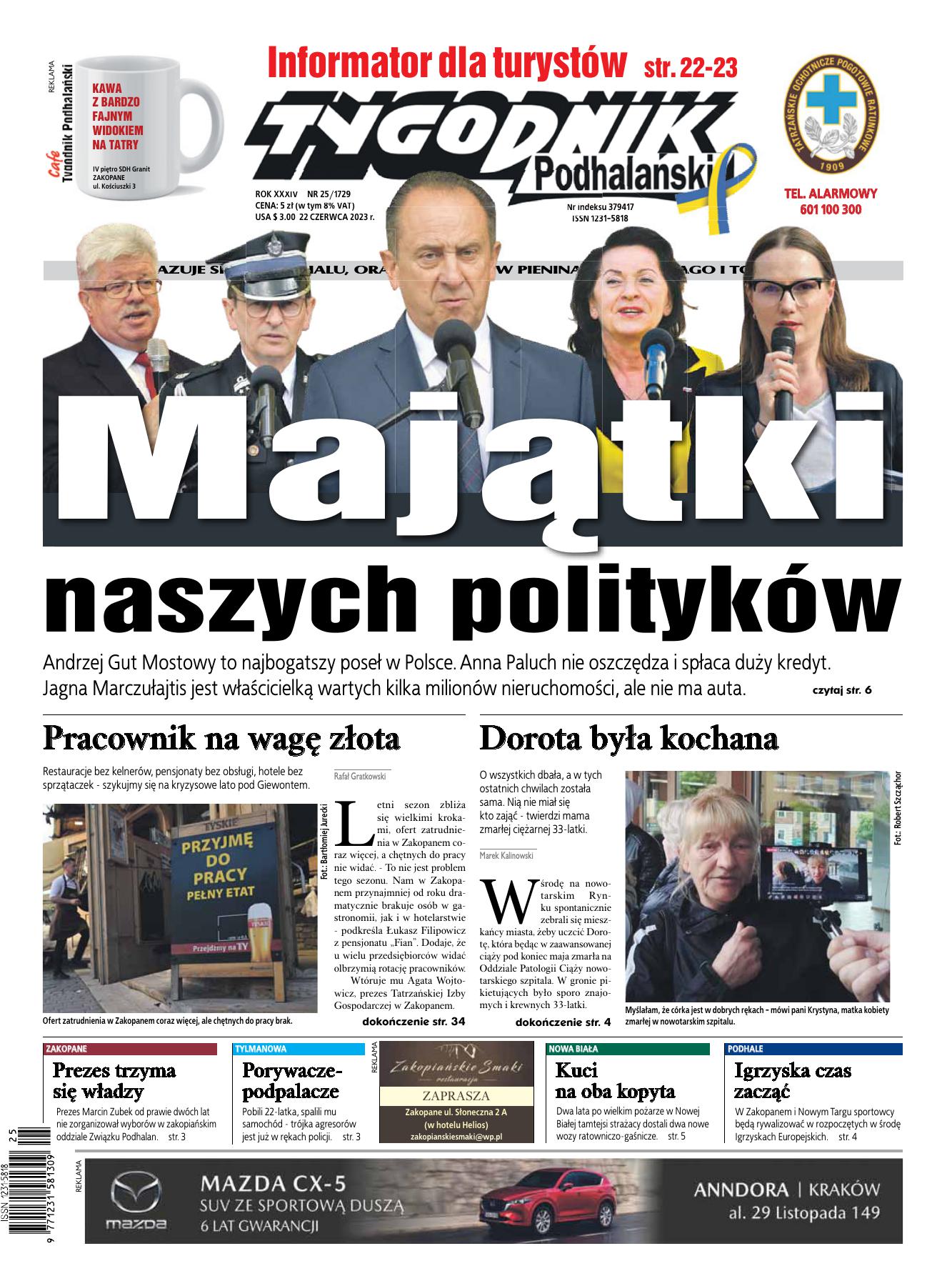 Tygodnik Podhalański – e-wydanie – 25/2023 - NEXTO.PL