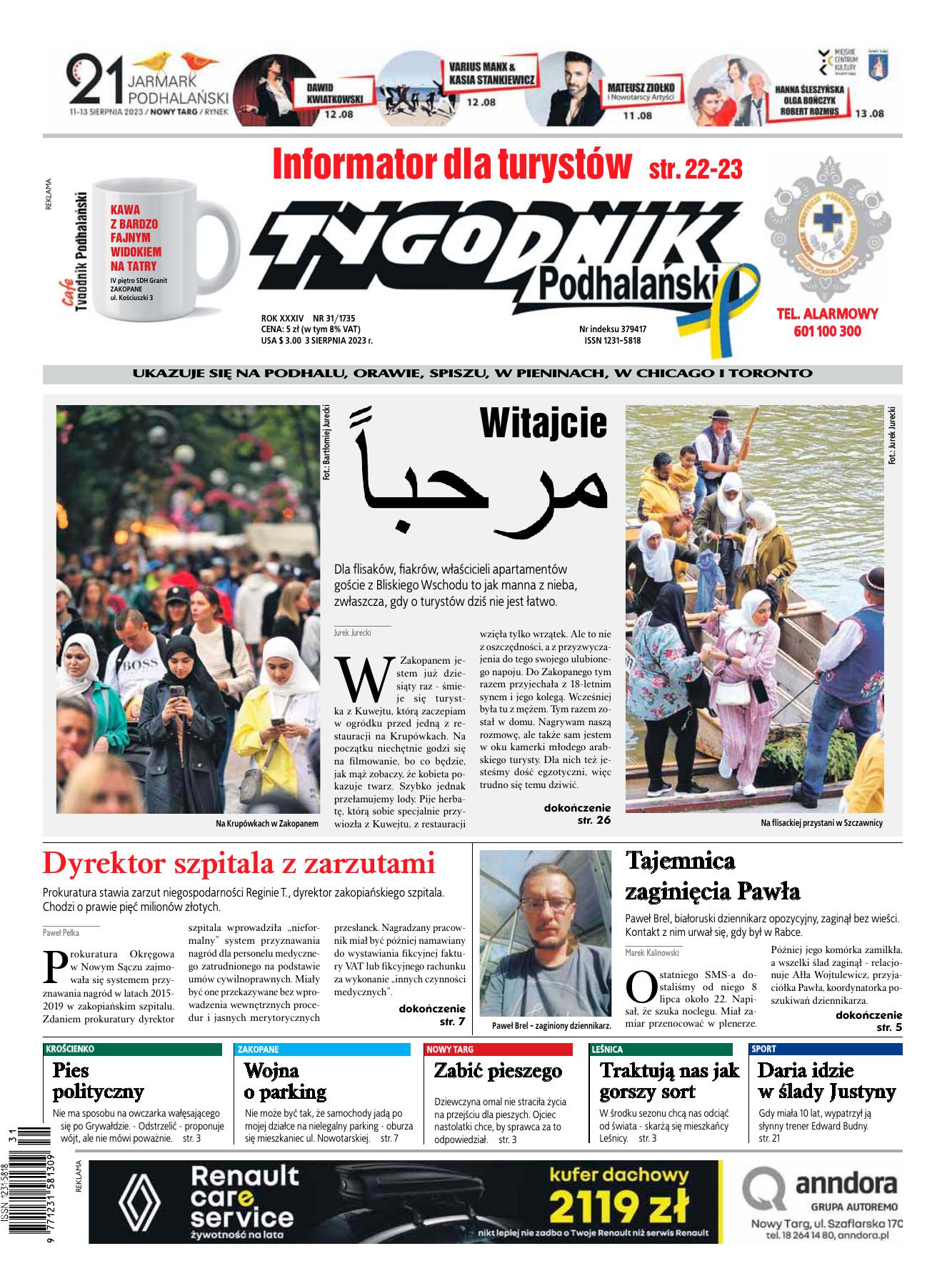 Tygodnik Podhalański – e-wydanie – 31/2023 - NEXTO.PL
