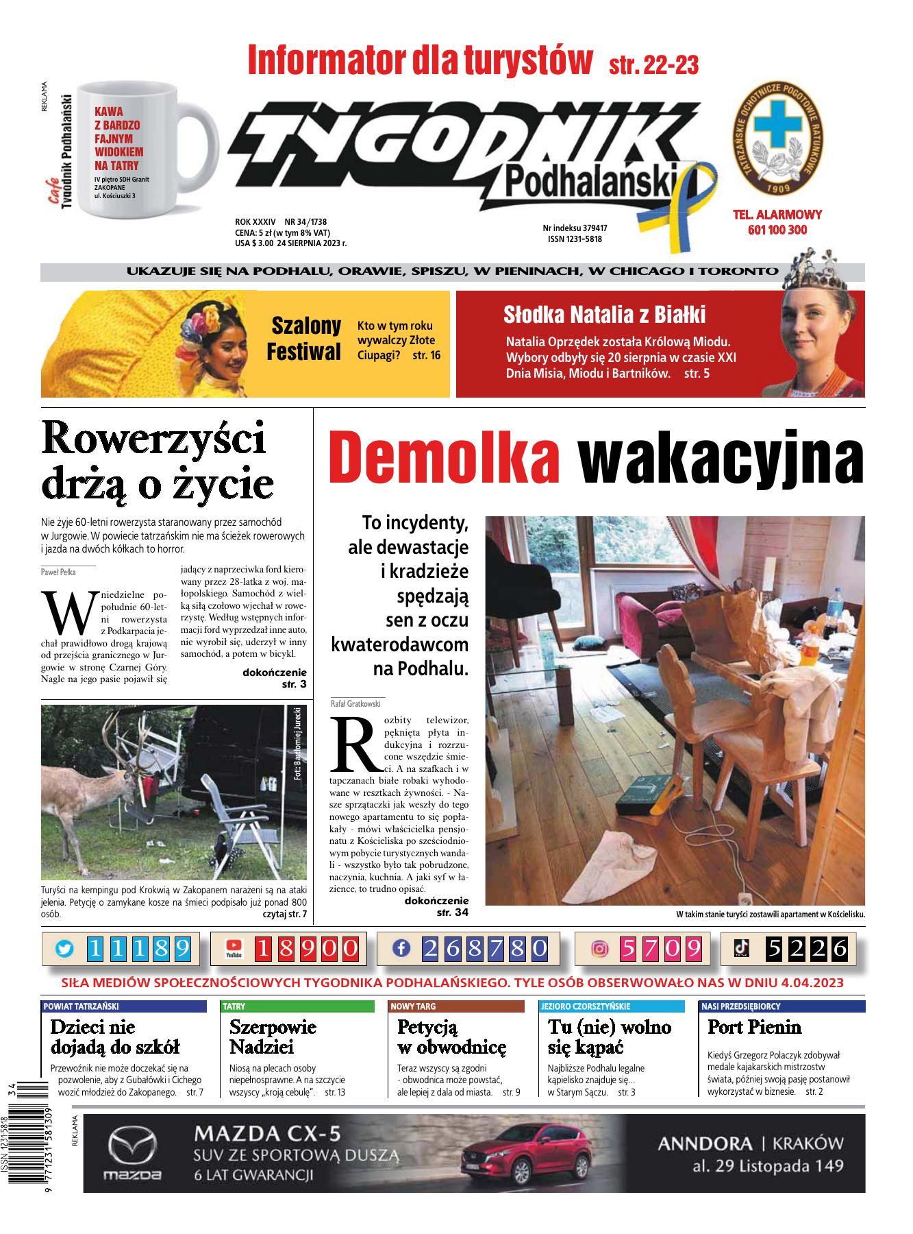 Tygodnik Podhalański – e-wydanie – 34/2023 - NEXTO.PL