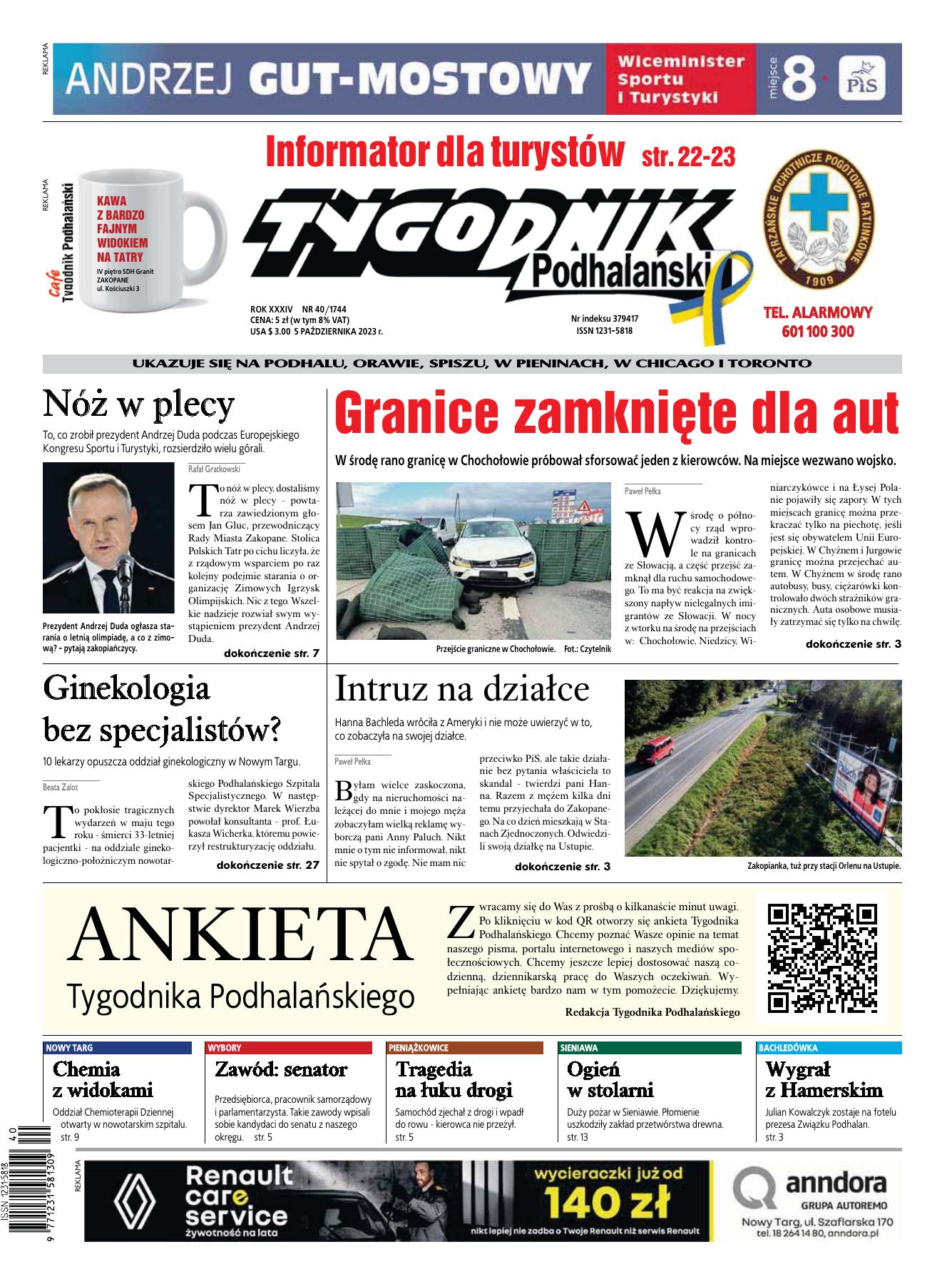 Tygodnik Podhalański – e-wydanie – 40/2023 - NEXTO.PL