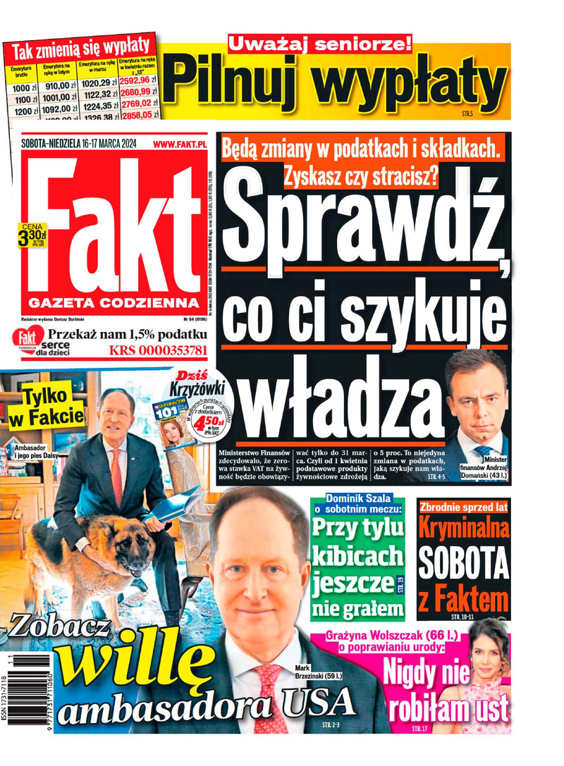 Fakt – e-wydanie – 64/2024 - NEXTO.PL