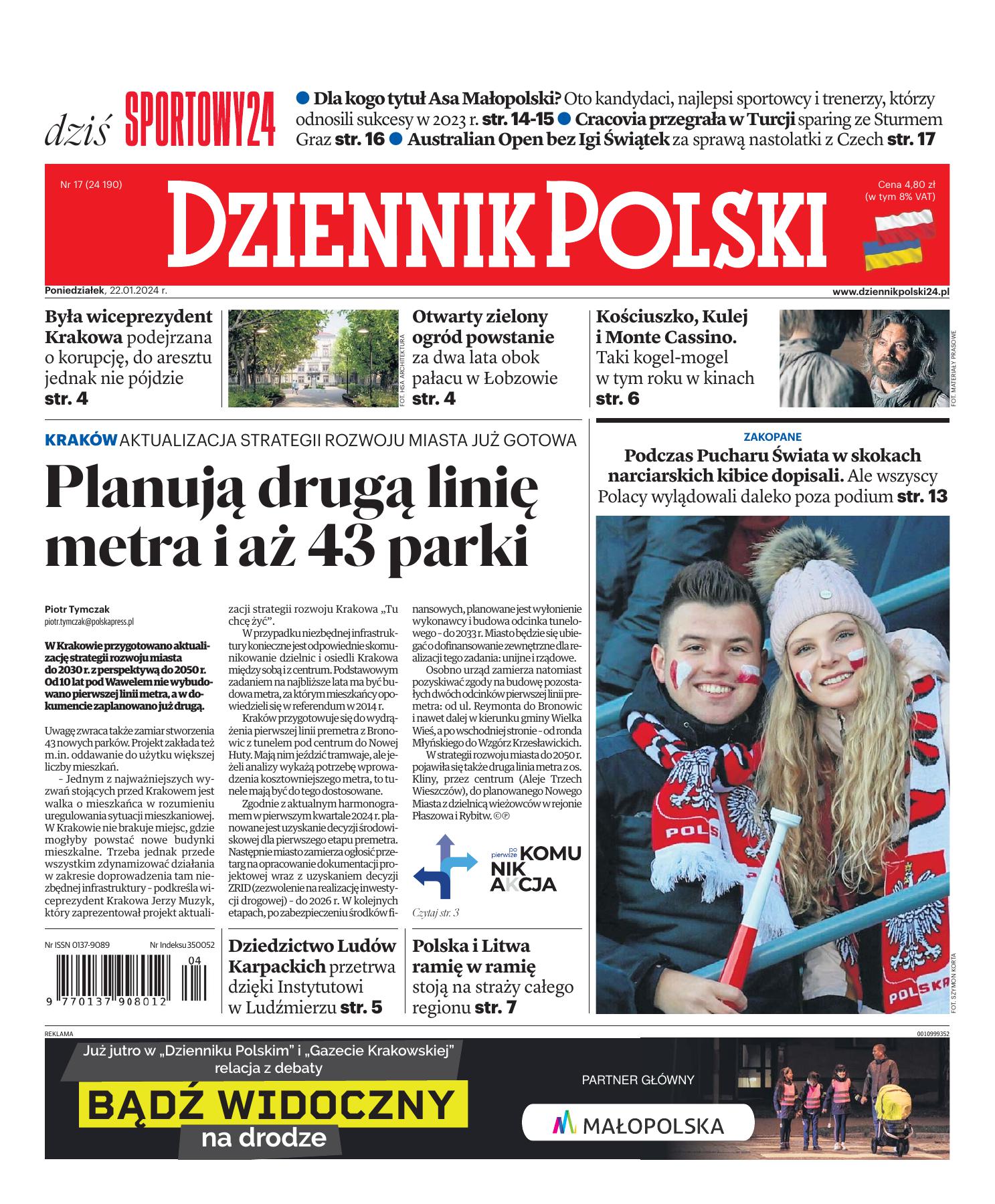 Dziennik Polski – e-wydanie – 17/2024 - NEXTO.PL