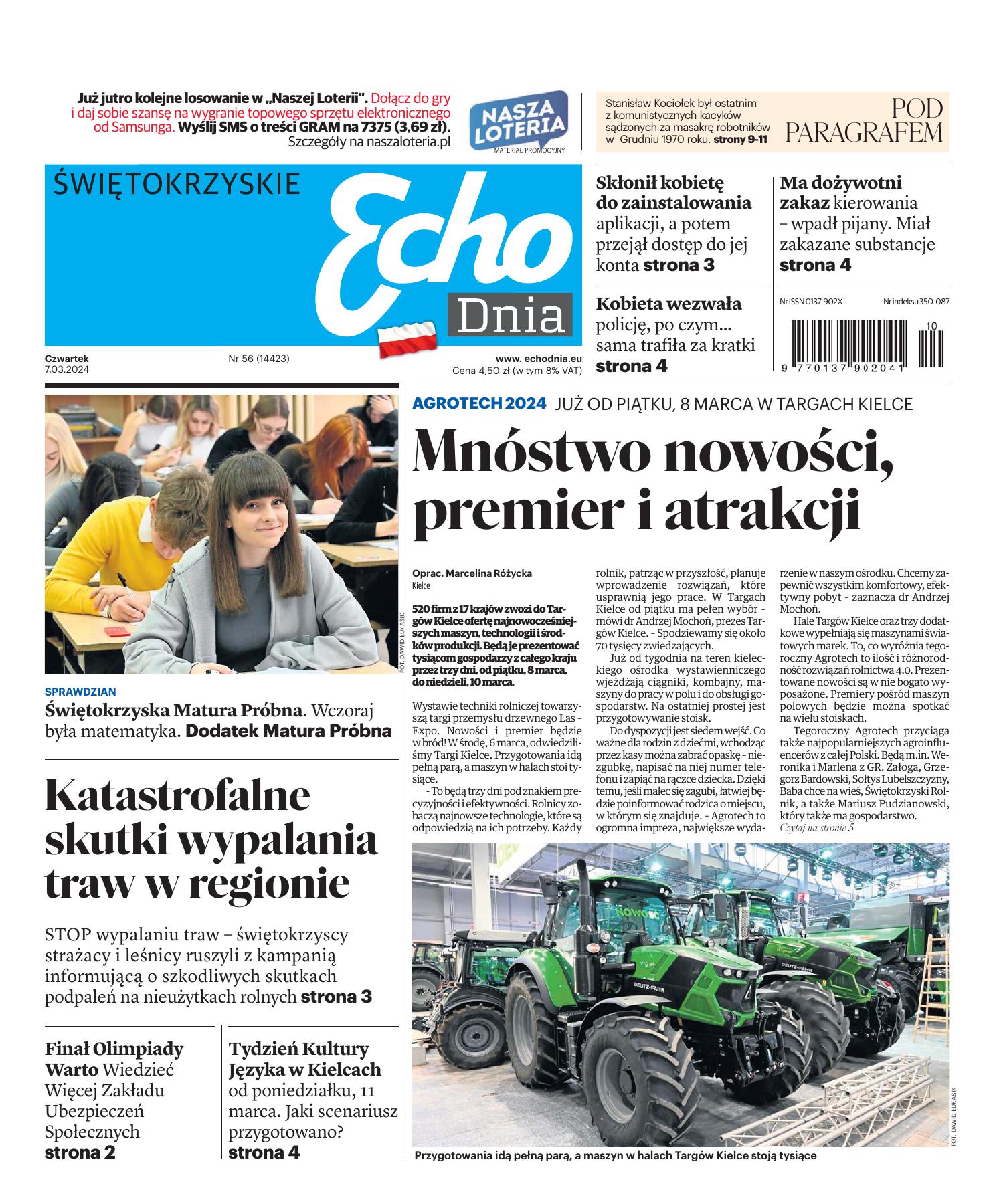 Echo Dnia - Świetokrzyskie – e-wydanie – 56/2024 - NEXTO.PL