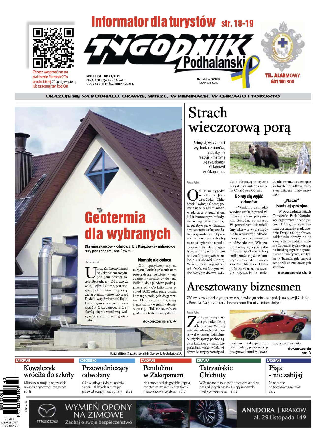 Tygodnik Podhalański – 43/2025 – księgarnia internetowa Nexto.pl
